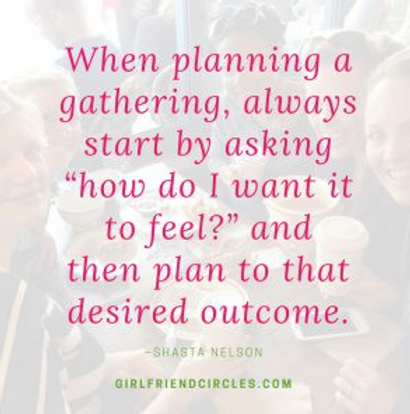 Shasta's Sharing Questions for Group Get-Togethers