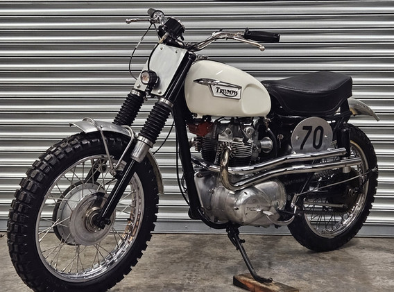 Custom Triumph Tiger T100 Street Scrambler Desert Sled From