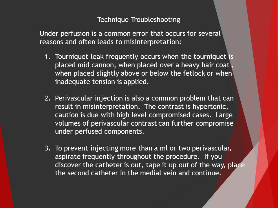Equine Digital Venogram by Ric Redden DVM