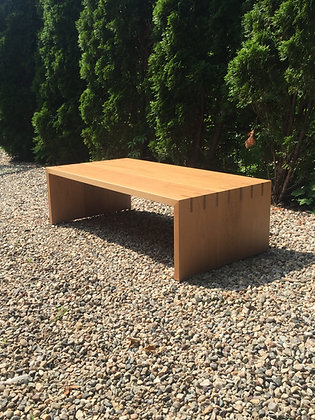 White Oak Waterfall Coffee Table