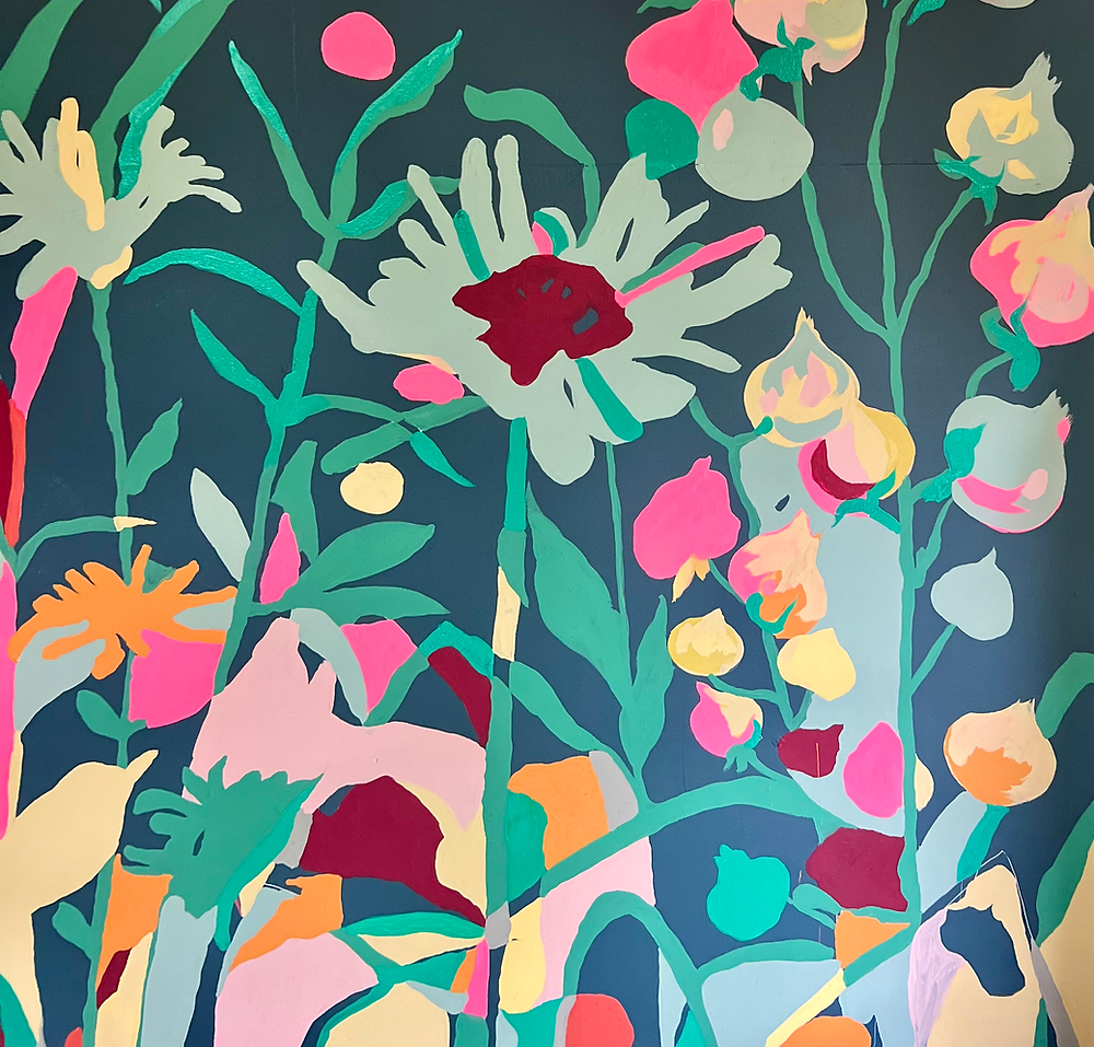 The process of designing a mural with Living Wall Murals.