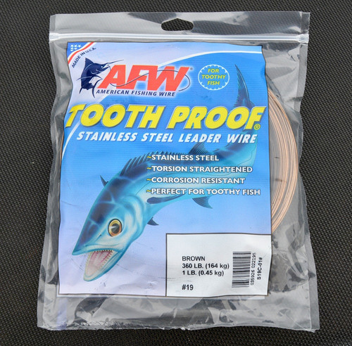 1lb AFW tooth proof #19 stainless steel wire | Barrett Rods