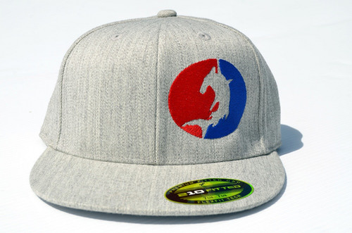 grey flat brim flex fit hammer head hat | Barrett Rods