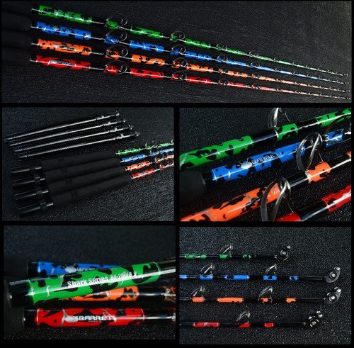 Camo 9ft 80-200lb Shark Rod | Barrett Rods