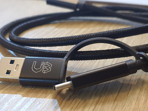 UniCable - USB-C cable with captive USB type C to A adapter | Universal ...
