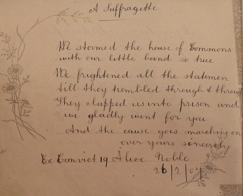 1907 Poem by a convicted Suffragette