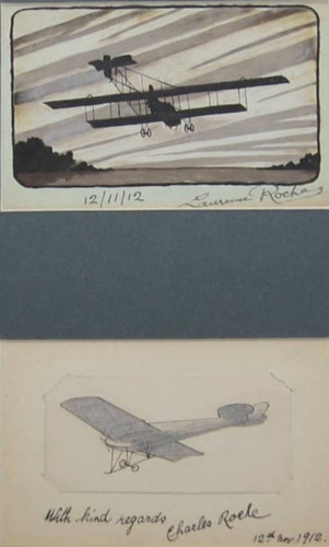 1912 Pre WW1 biplane painting