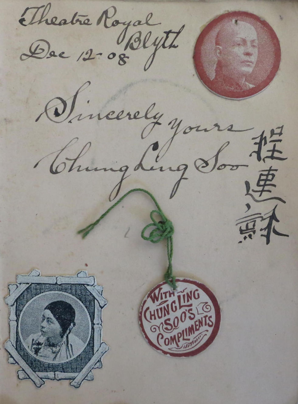 1908 Chung Ling Soo Autograph