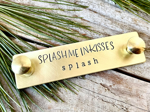 Custom Halter Name Plate in Brass or Nickel Silver | thecopperpoppy