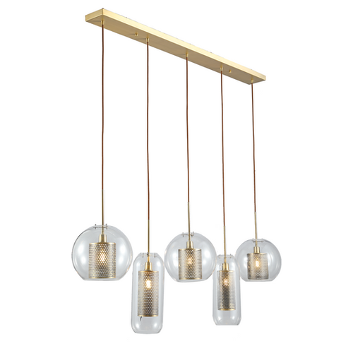 Fano 5-light Linear Chandelier | Kanova & Co.