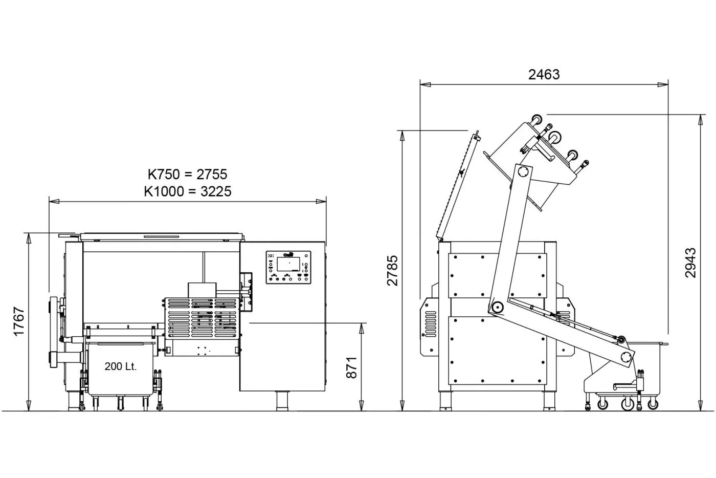 Ζυμωτήριο K750 - K1000 | Bmm Automation