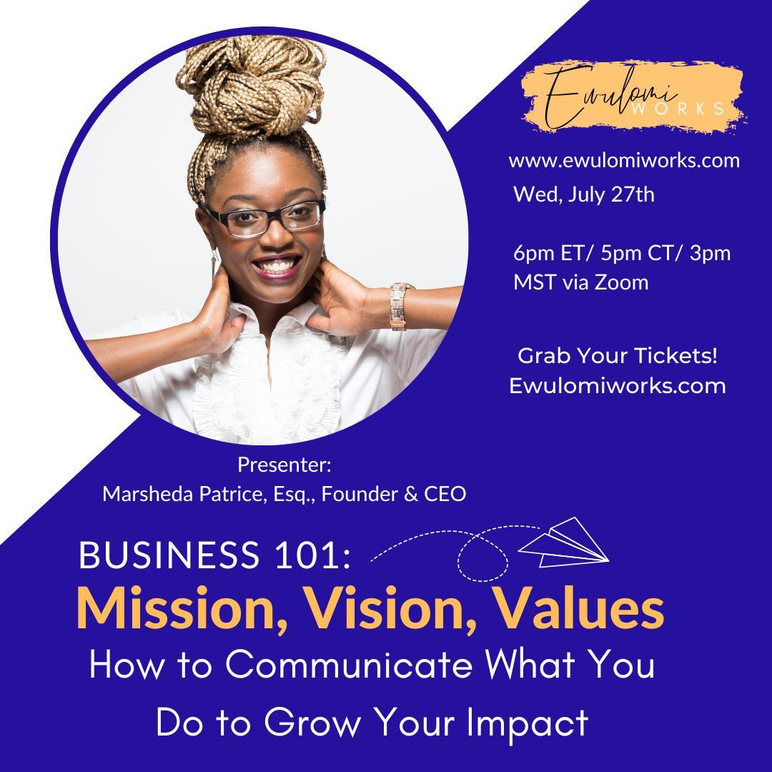 Business 101: Mission, Vision, Values - How to Communicate to Grow Your ...