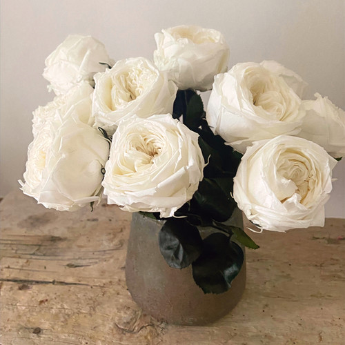Bouquet Roses anglaises éternelles, Blanches | Graine De FleursBouquet ...