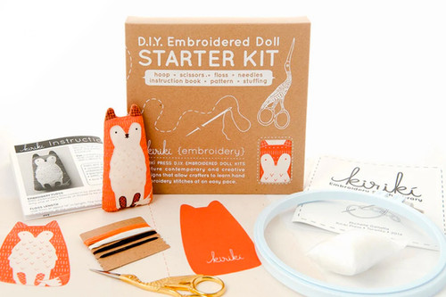 KIRIKI PRESS - D.I.Y. Embroidered Doll Starter Kit | Panda House