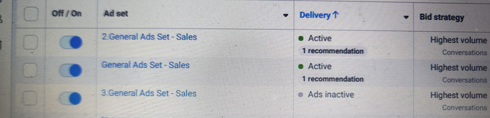 Hi sir, question lang po may recommendation po nakalagay sa ads ko ...