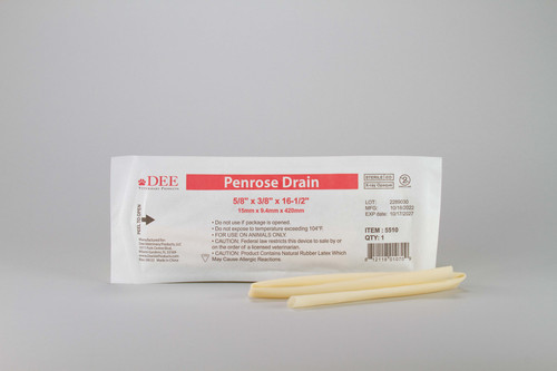 DEE Penrose Drain - 5/8" x 3/8" x 16-1/2" | Dee Veterinary Produ