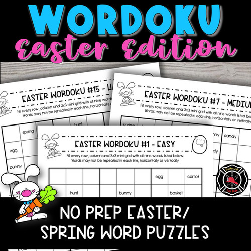 Wordoku: Sudoku with Words Brainteaser - Easter/Spring Edition ...