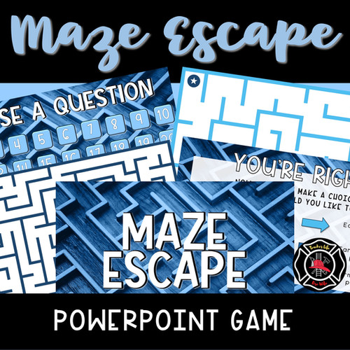 Maze Escape - PowerPoint Game & Editable Template | Teacherlife Firewife