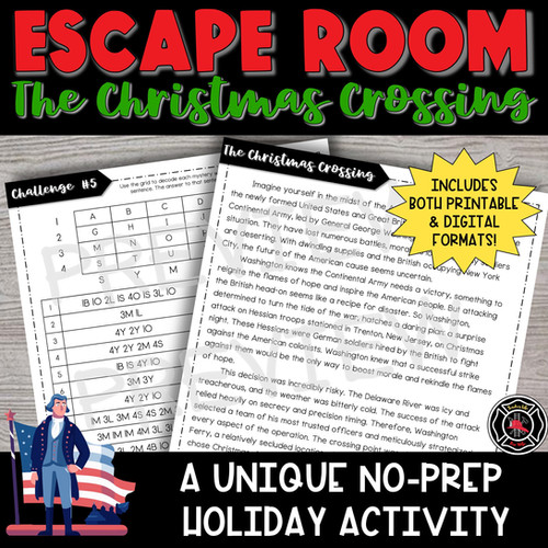 The Christmas Crossing - Holiday ESCAPE ROOM Activity - Reading ...