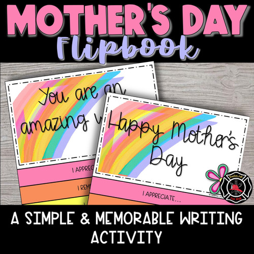 Mother's Day Flipbook Writing Activity - Printable & Digital ...