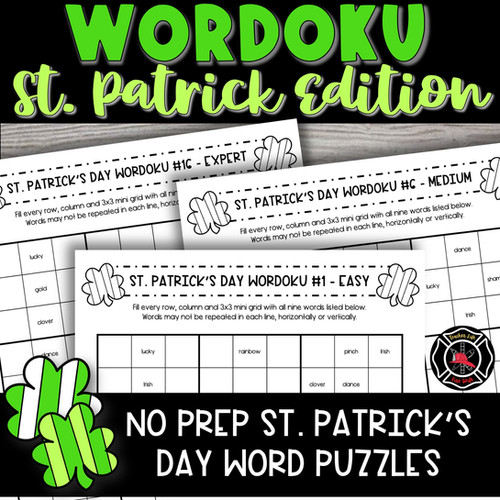 Wordoku: Sudoku with Words Brainteaser - St. Patrick's Day Edition ...