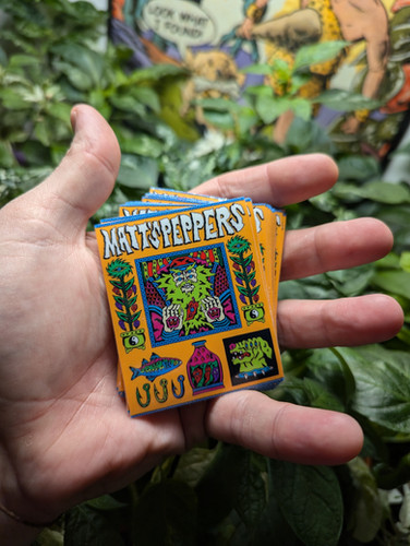 Sticker #19 - Matt's Peppers flash art | Matt's Peppers