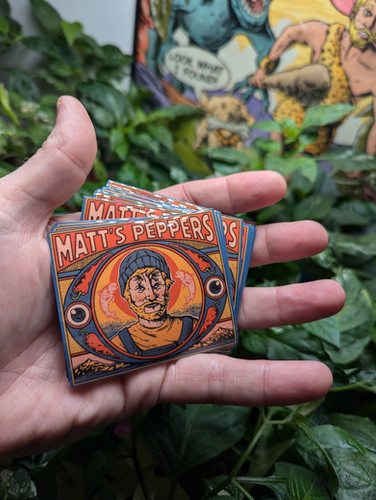 Sticker #4 - Matt's Peppers matchbook cover | Matt's Peppers