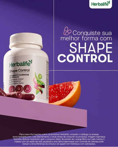 Shape Control Herbalife - 30 Cápsulas - Frete Grátis| Raniere Xavier