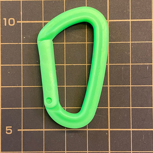 YKK Resin Carabiner Neon Green LUMIFA 55mm | luckyeighthk