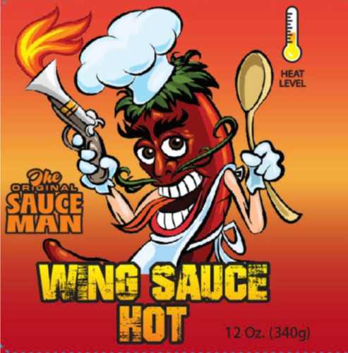 Wing Sauce Hot 12 oz | theoriginalsauceman