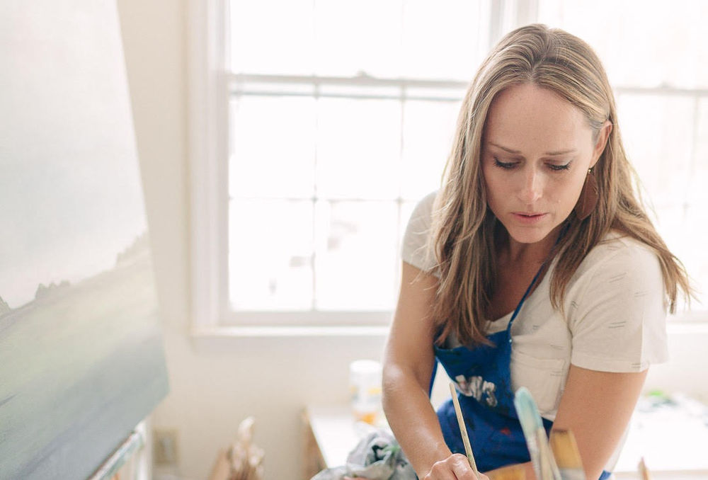 Megan Welsh finds her green thumb on canvas and a little off-center