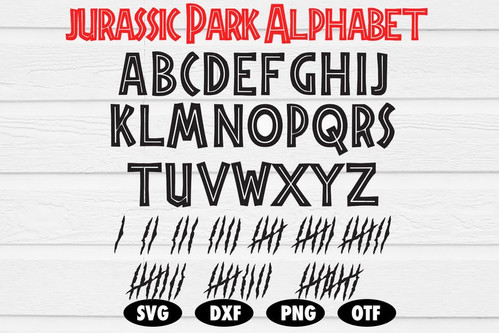 Jurassic Park Font svg, Jurassic Park letters svg, Jurassic Park ...