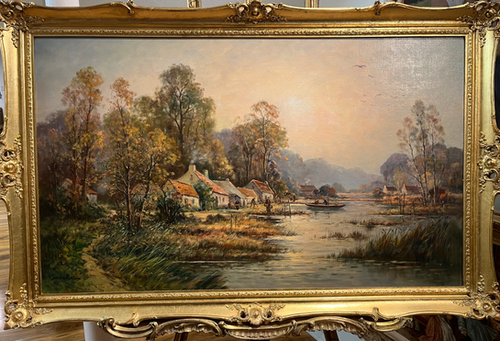 OIL PAINTING FINE Eugene Demester b1914 IMPRESSIONISM 20th CENTURY GGF ...