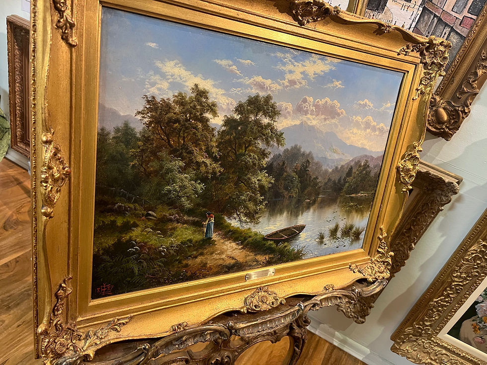 old fine art , london , oil painting , master , england , canvas