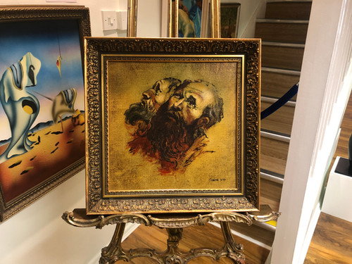 OIL PAINTING Circa 1970 J. HARMAN 20th CENTURY IN A GOLD FRAME | mysite