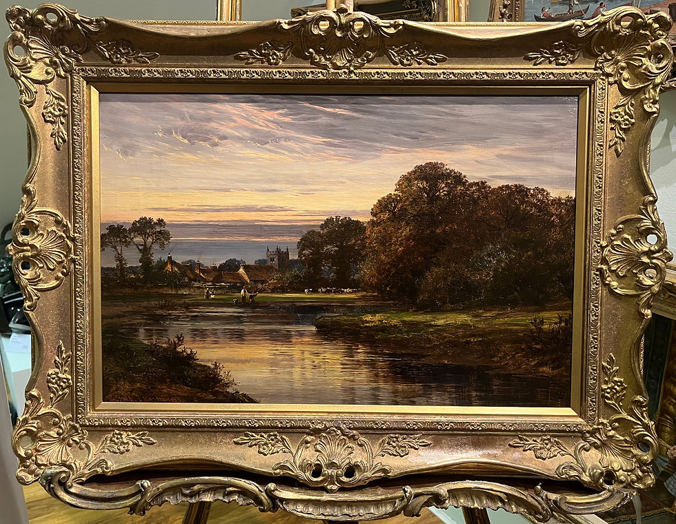 old fine art , london , oil painting , master , england , canvas