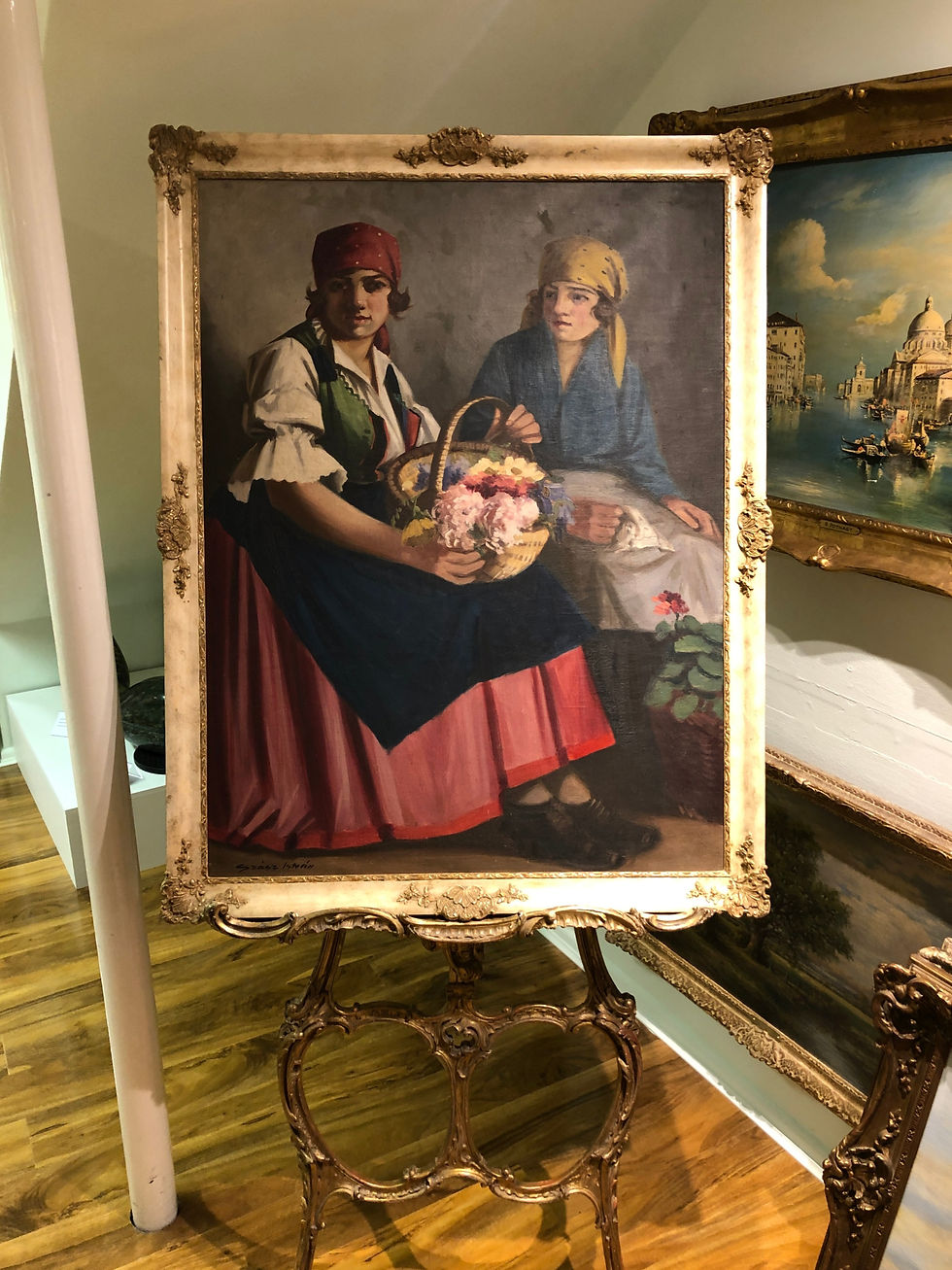 old fine art , london , oil painting , master , england , canvas , 5/7