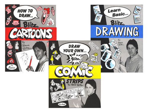 3 Book BUNDLE: Cartooning, Basic Drawing, Comic Strips | Caricatures by ...