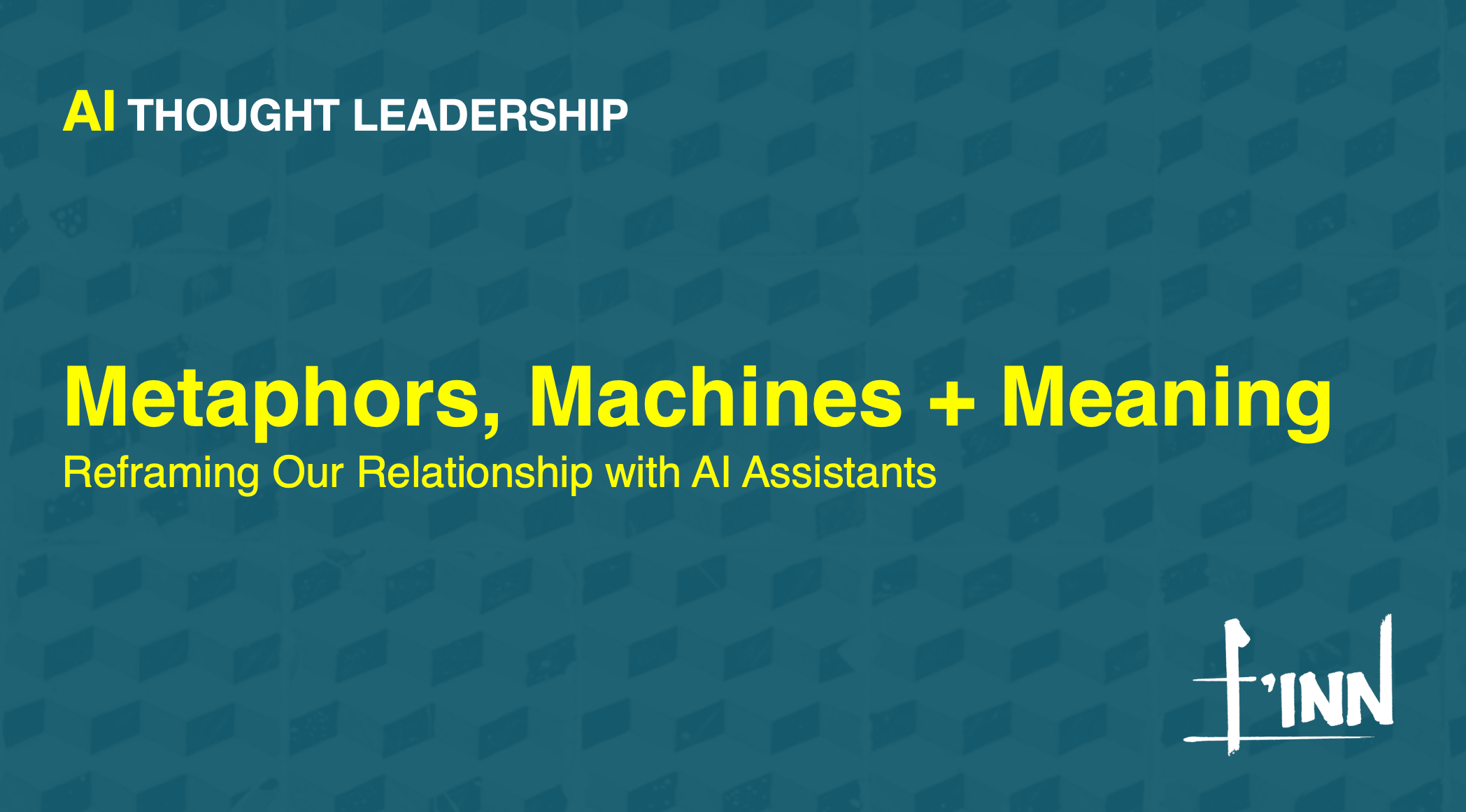 Metaphors, Machines, and Meaning