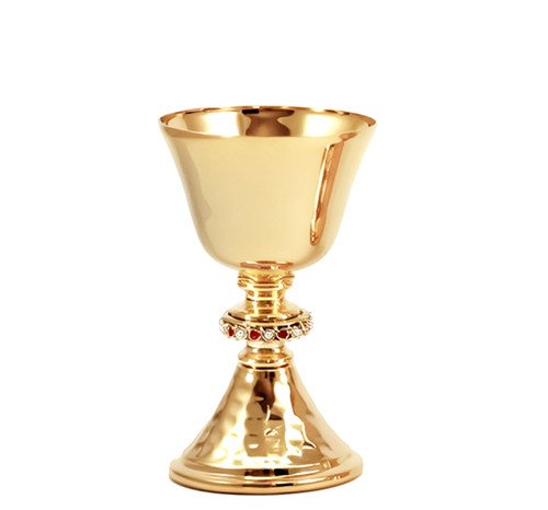 Chalice - Ciborium Red Crystal | Avila Catholic Shop
