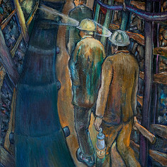Artist | Ferryhill | Derek Slater | Paintings | Coal Mining | Eco