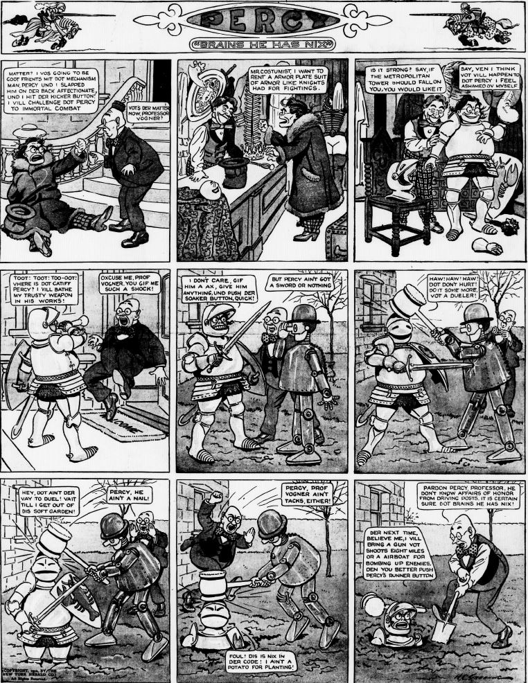 PERCY: COMICS' FIRST ROBOT | flying-cars