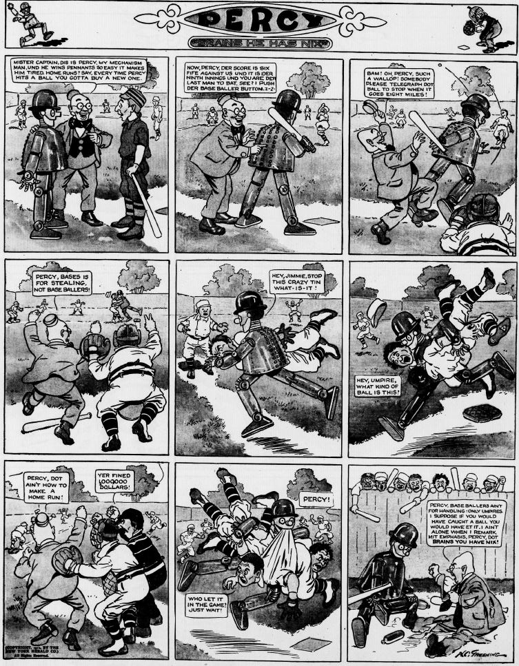 PERCY: COMICS' FIRST ROBOT | flying-cars