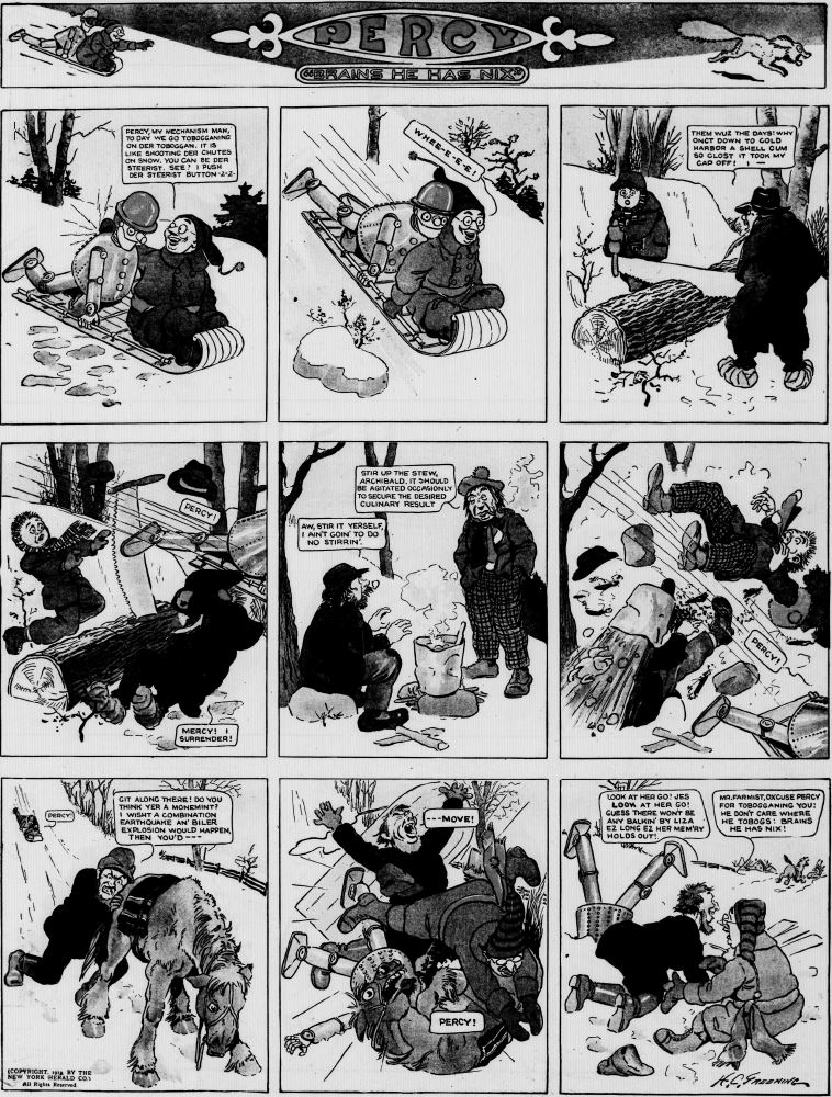 PERCY: COMICS' FIRST ROBOT | flying-cars