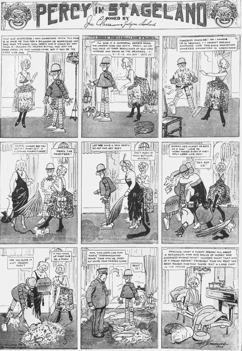 PERCY: COMICS' FIRST ROBOT | flying-cars