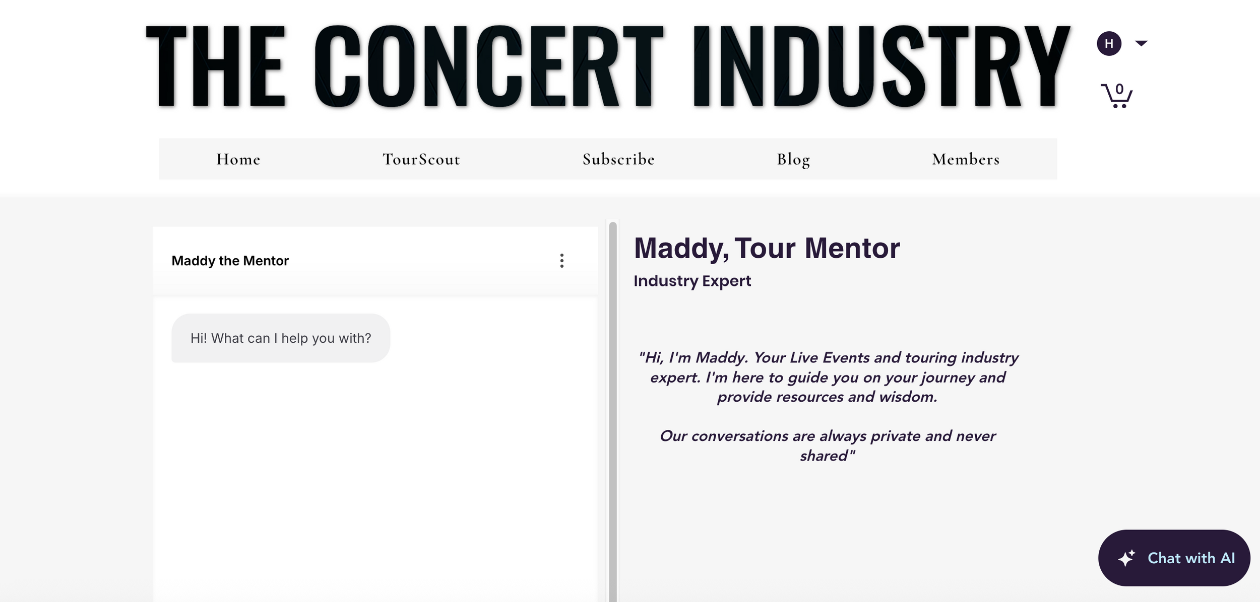 Maddy, The Tour Mentor | TheConcertIndustry