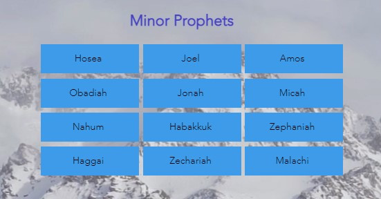5. Minor Prophets | Study Storage
