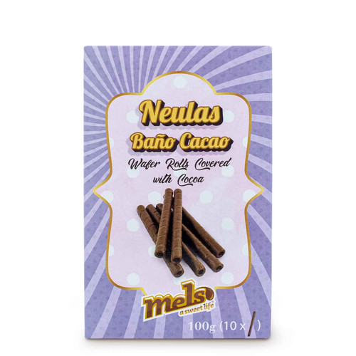 NEULA BAÑO CACAO 10 UNIDS 100G | GALLETAS PARA HELADOS Y POSTRES MELS