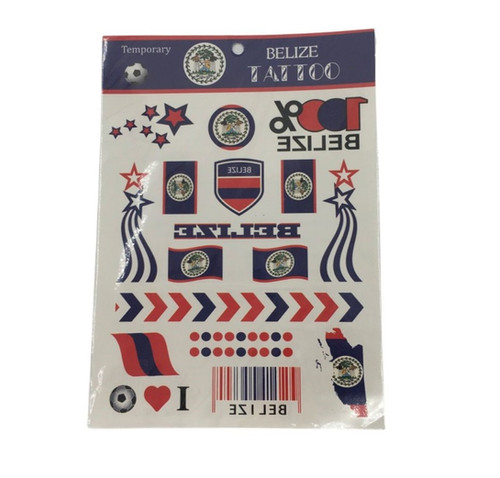 Belize Temporary Tattoo #22032 | Golden Bay Store