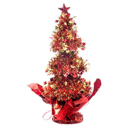 Christmas Tree - Table Mini tinsel tree 9" #38623 | Golden Bay Store